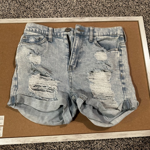 Shorts | Light Blue Ripped Jean Shorts | Poshmark